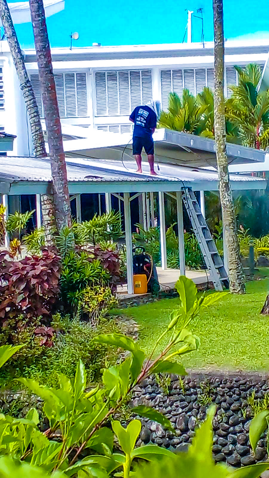 The Pearl Resort roof cleaning - Pacific Cleaning