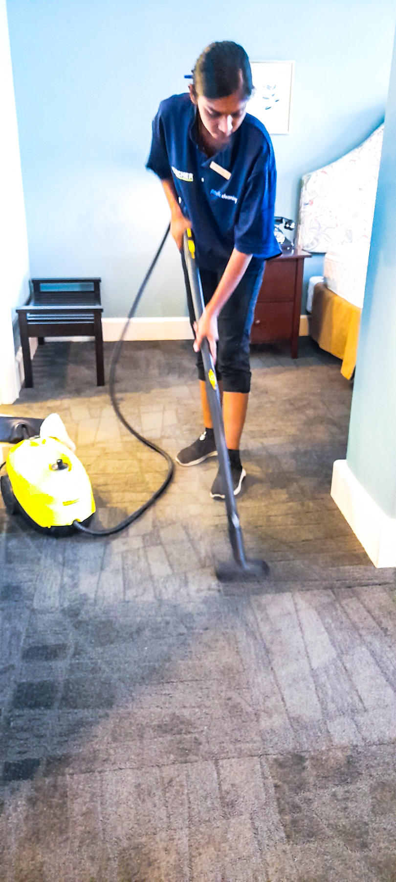 Professional room cleaning at Grand Pacific Hotel - Pacific Cleaning